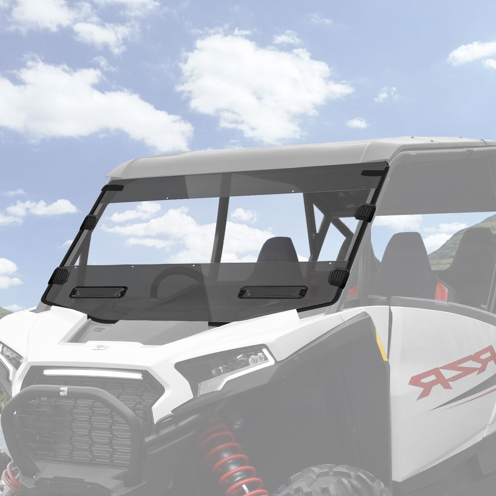 XUTVOTOR Front Windshield for 2024 2025 Polaris RZR XP 1000, Vented 3 ...