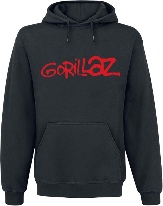 Gorillaz Logo Men Hooded Sweater Black XL: Amazon.co.uk: Clothing