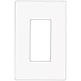 Amazon.com: EATON Wiring 9521WS Aspire Screwless Wallplate, 1-Gang ...