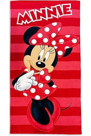 Red Minnie Mouse Towel
