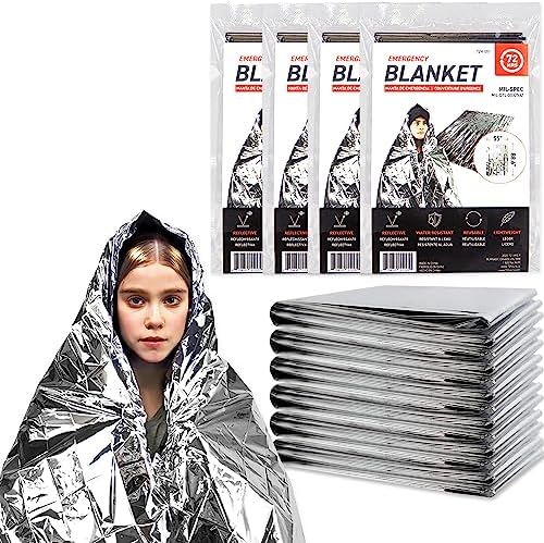 72 HRS MIL-SPEC Emergency Space Blankets – Mylar Survival or Emergency ...