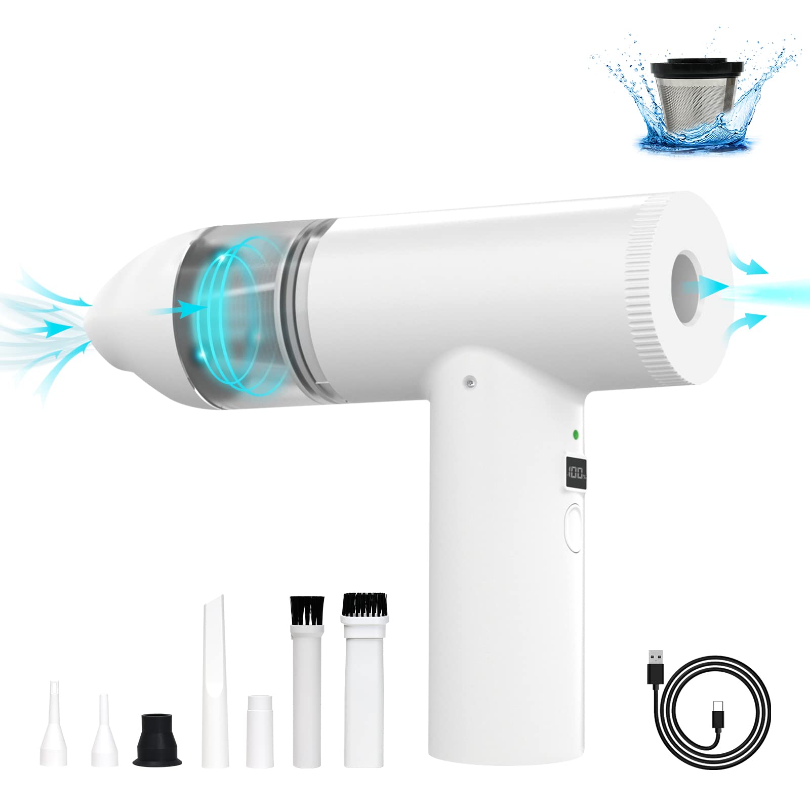 Mua Electric Air Duster Vacuum Cleaner, 2-in-1, 3-Level Adjustment ...