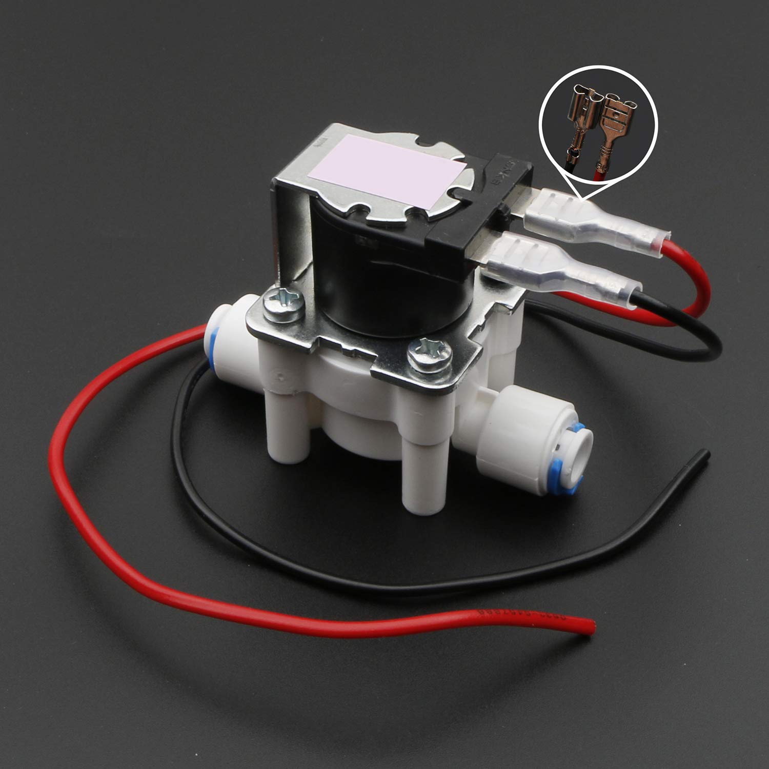 Pxyelec DC 24V 1/4 Inch Waste Water Solenoid Valve,300cc Normally Closed Type Waste Water ...