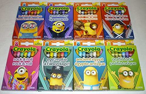 Buy Crayola Minions Coloring Bundle of 9 Items: Color & Sticker Pad and ...