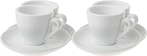 Amazon.com | Cuisinox Porcelain Espresso Cups (Set of 4), White ...