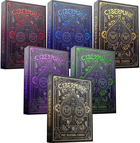Cyberpunk Playing Cards 6-Pack, Deck of Cards with Free Card Game eBook ...