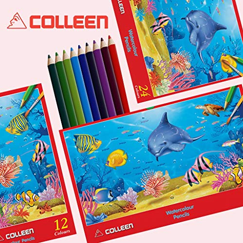 【Colleen】Colleen Pencil 24 Colors Watercolour Pencil 24pcs Set CAP-924 ...