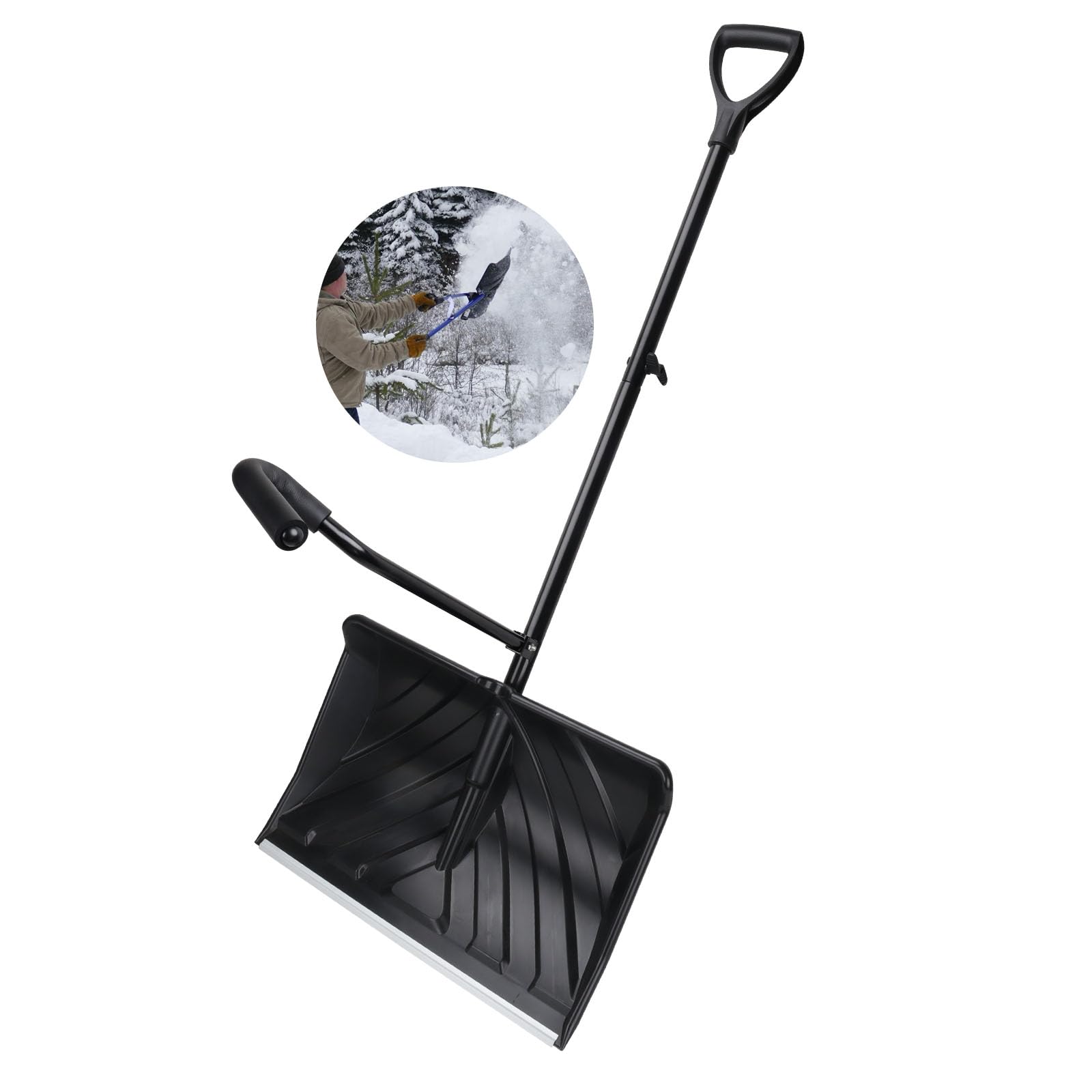 Outspark 22 Inch Snow Shovel for Driveway Car Home Garage Snow Removal ...