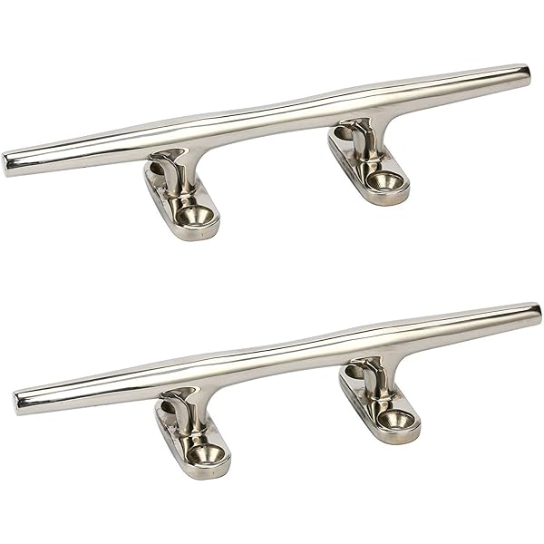 Dock Cleats 8 Inch KOVNISE Boat Cleat Open Base - 316 Stainless Steel ...