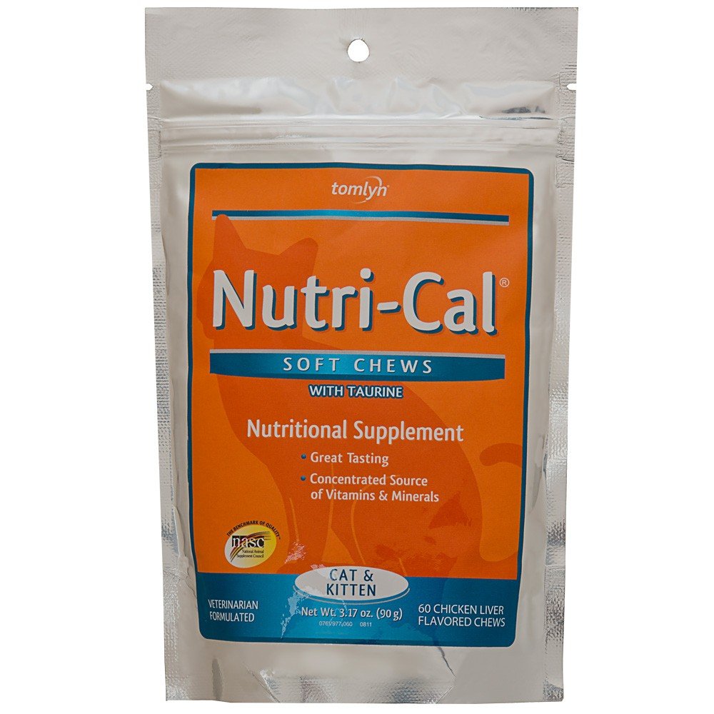 Amazon.com : Nutri-Cal Soft Chews with Taurine Cat and Kitten Treat ...