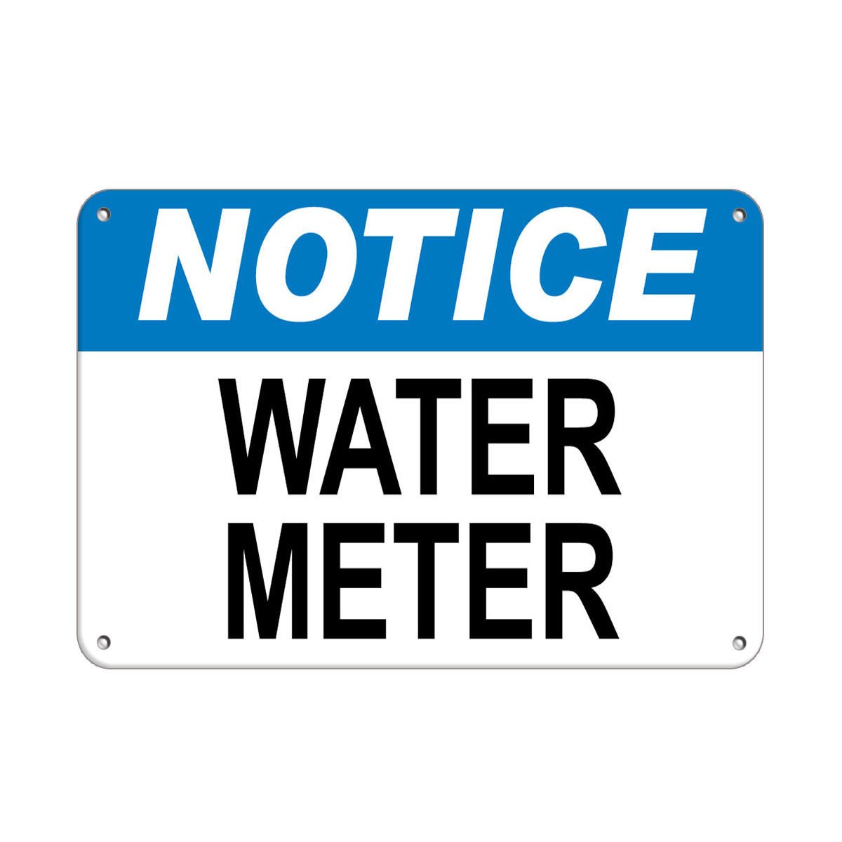 Mua Notice Water Meter Hazard Sign Hazard Labels Vinyl Sticker Decal 8 ...