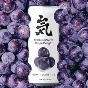 Amazon.com: CHI FOREST Flavored Sparkling Water, Grape Delight, 11.15 fl oz Cans(pack of 24 ...