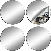 Amazon.com: DARENYI Glass Round Mirror Tile, 6 inch Self Adhesive ...