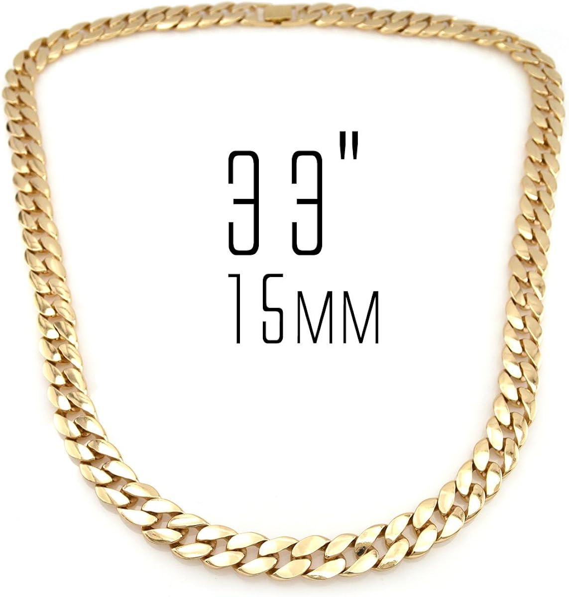 Amazon.com: Hip Hop Gold Tone 2 Chainz Cuban Link Chain Necklace 33 ...