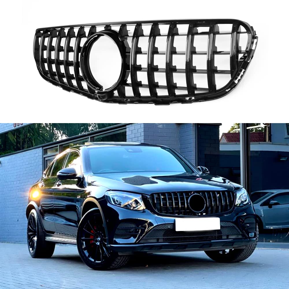 SINSOCJ W253 Grille,GT GTR Stype Front Bumper Grill Mesh Replacement ...