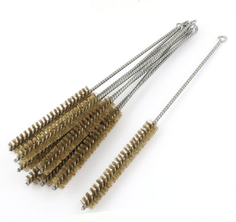 10 Pcs 15mm Diameter Brass Wire Tube Brush Cleaning Tool 30cm Length ...