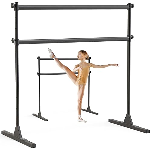 SELEWARE Height Adjustable Ballet Barre Freestanding Ballet Bar Heavy ...