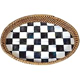 Amazon.com | Mackenzie-Childs Courtly Check Enamel Three Tier Sweet ...