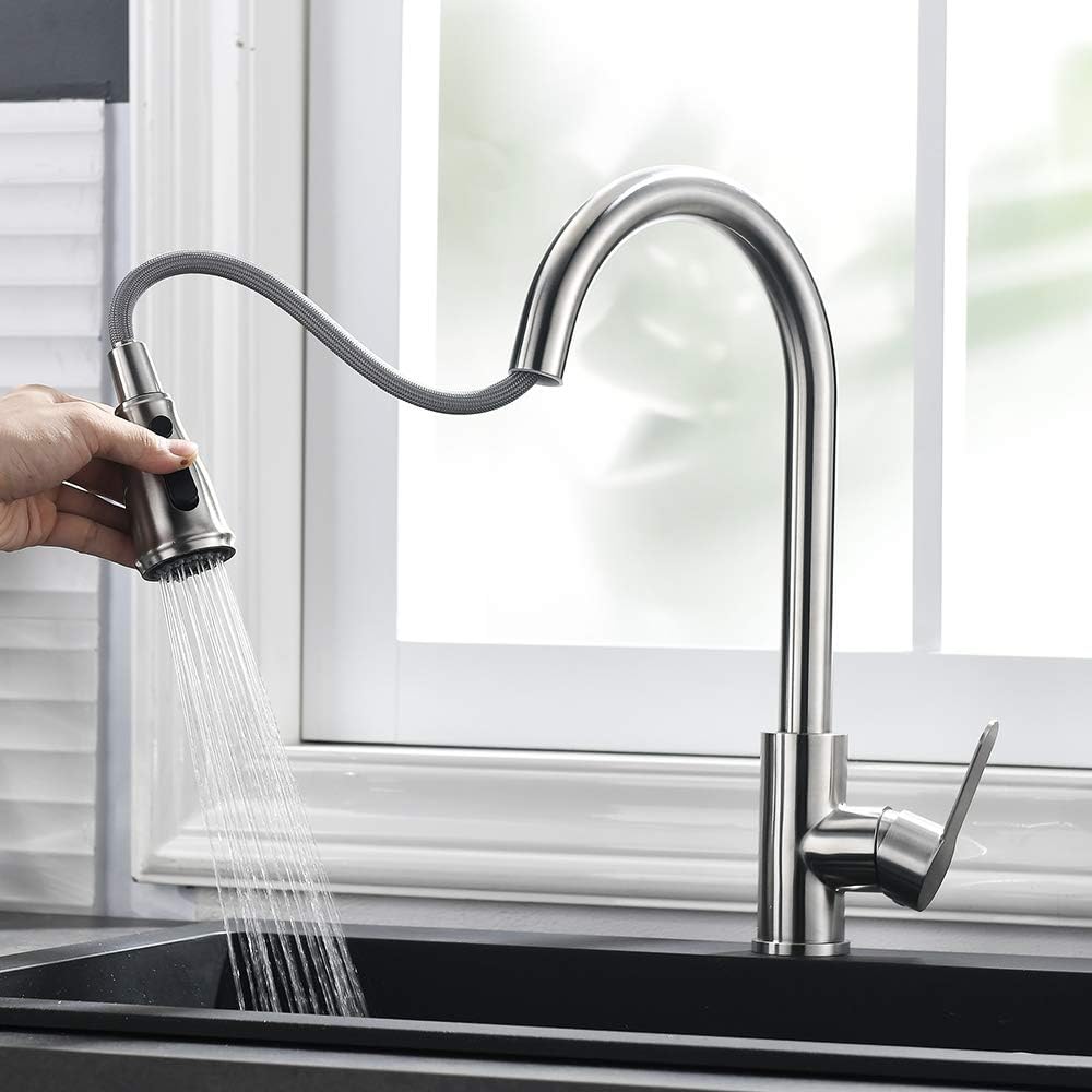 DUTRIX Kitchen Tap, 360° Rotatable Tap Kitchen, Single-Lever Sink Mixer ...