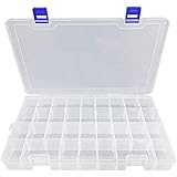 Amazon.com: DUOFIRE Plastic Organizer Container Storage Box Adjustable Divider Removable Grid ...