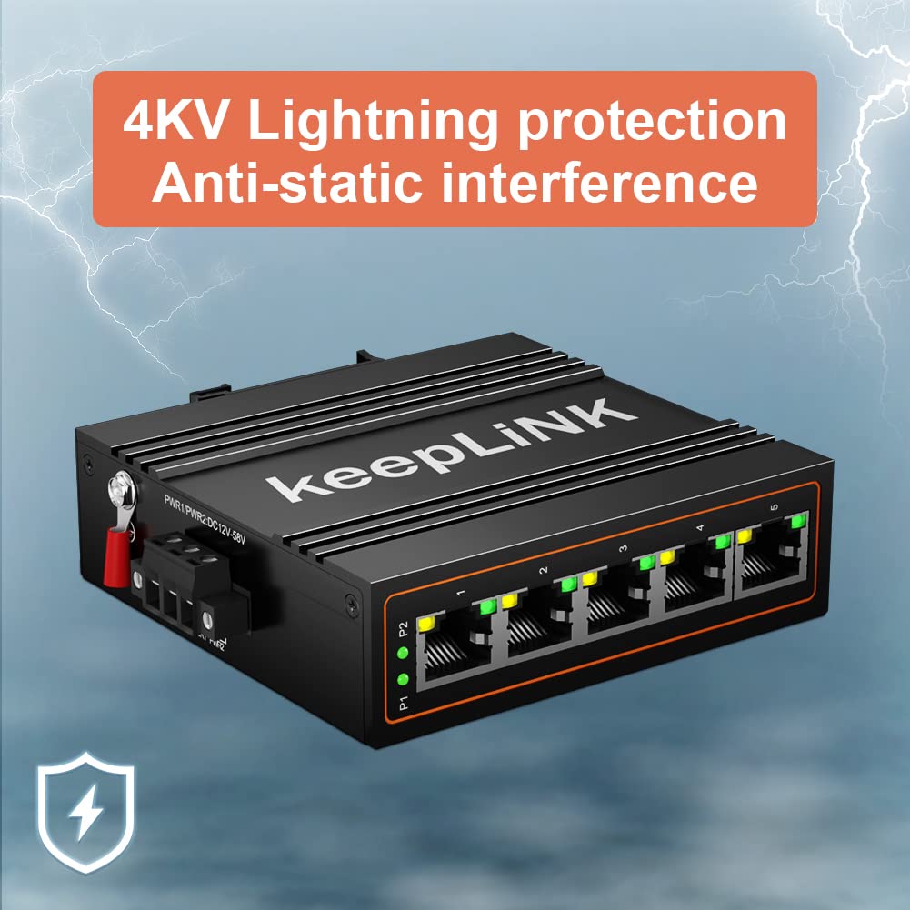 Mua keepLiNK 5-Port Industrial Ethernet Switch, Unmanaged 10/100Mbps ...