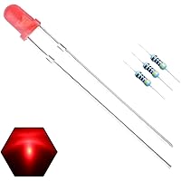Amazon.com: EDGELEC 100pcs 3mm Red Lights LED Diodes (Red Lens ...