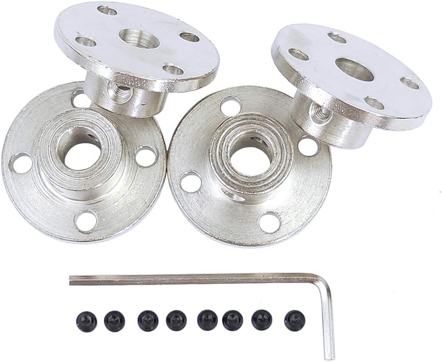 4 Pcs 8mm Flange Shaft Coupling Connector, Motor Shaft Coupler High ...