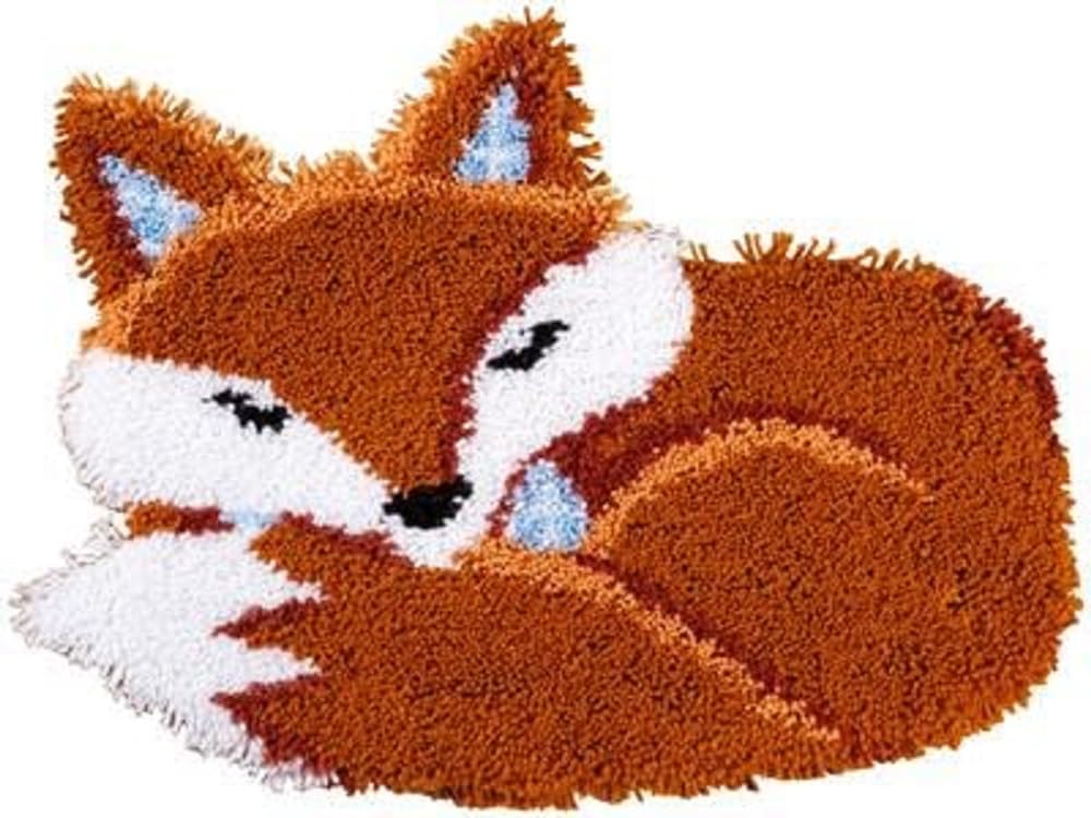 Vervaco Latch Hook Shaped Rug kit Sleeping Fox for sale | Las Vegas, NV ...