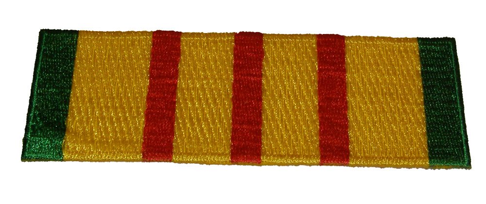 Amazon.com : VIETNAM SERVICE MEDAL RIBBON PATCH - Color - Veteran Owned ...