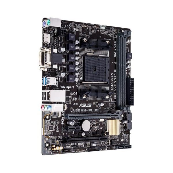 ASUS A68HM-Plus - Placa Base (DDR3, DIMM, Dual, AMD, AMD A, Athlon ...