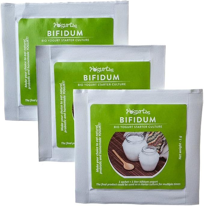 BIO Yogurt Starter - Pack of 3 Sachets with Bifidobacterium and ...