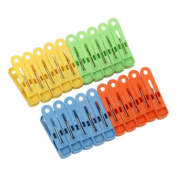 Random Color Plastic 20Pcs/Pack Plastic Clips Fixed Clip Creative Clips ...