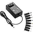Amazon.com: Kado AC/DC Power Adapter 12V-2A 1.5A 1.25A 1A AC/DC Power Cord 5.5x2.1mm with 8 Tips ...