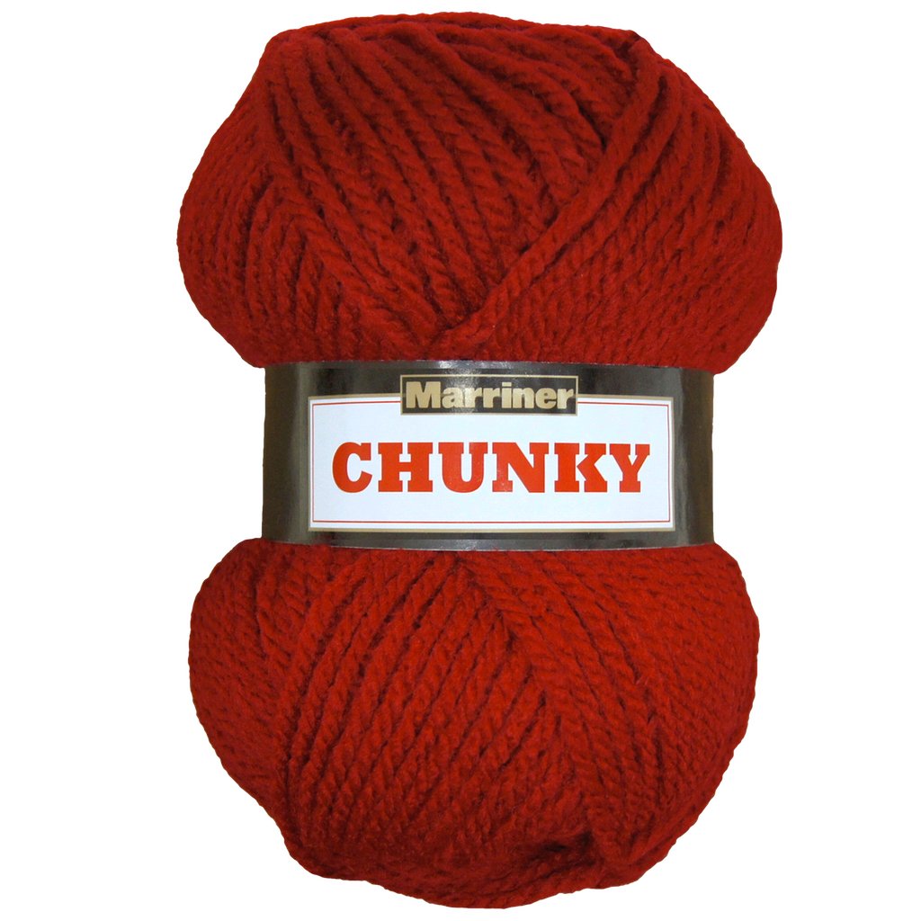 Marriner Chunky 100g | 100% Acrylic Knitting Yarn/Wool (Claret, Single ...