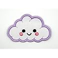 Amazon.com: 3.5" Cloud Patch - Embroidered Iron On Sew On Kids Children ...