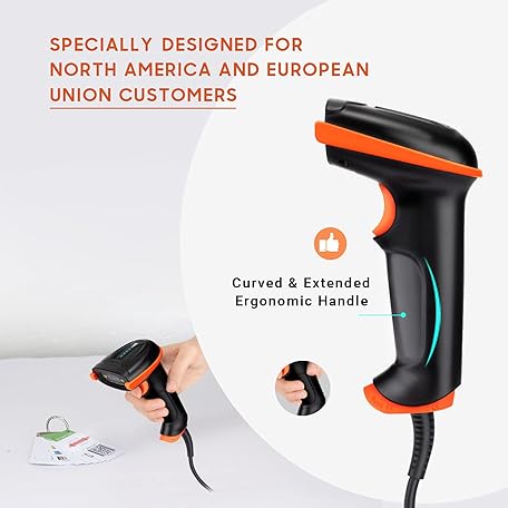 Mua Tera Upgraded USB 1D 2D QR Barcode Scanner Wired with Stand, IP65 ...