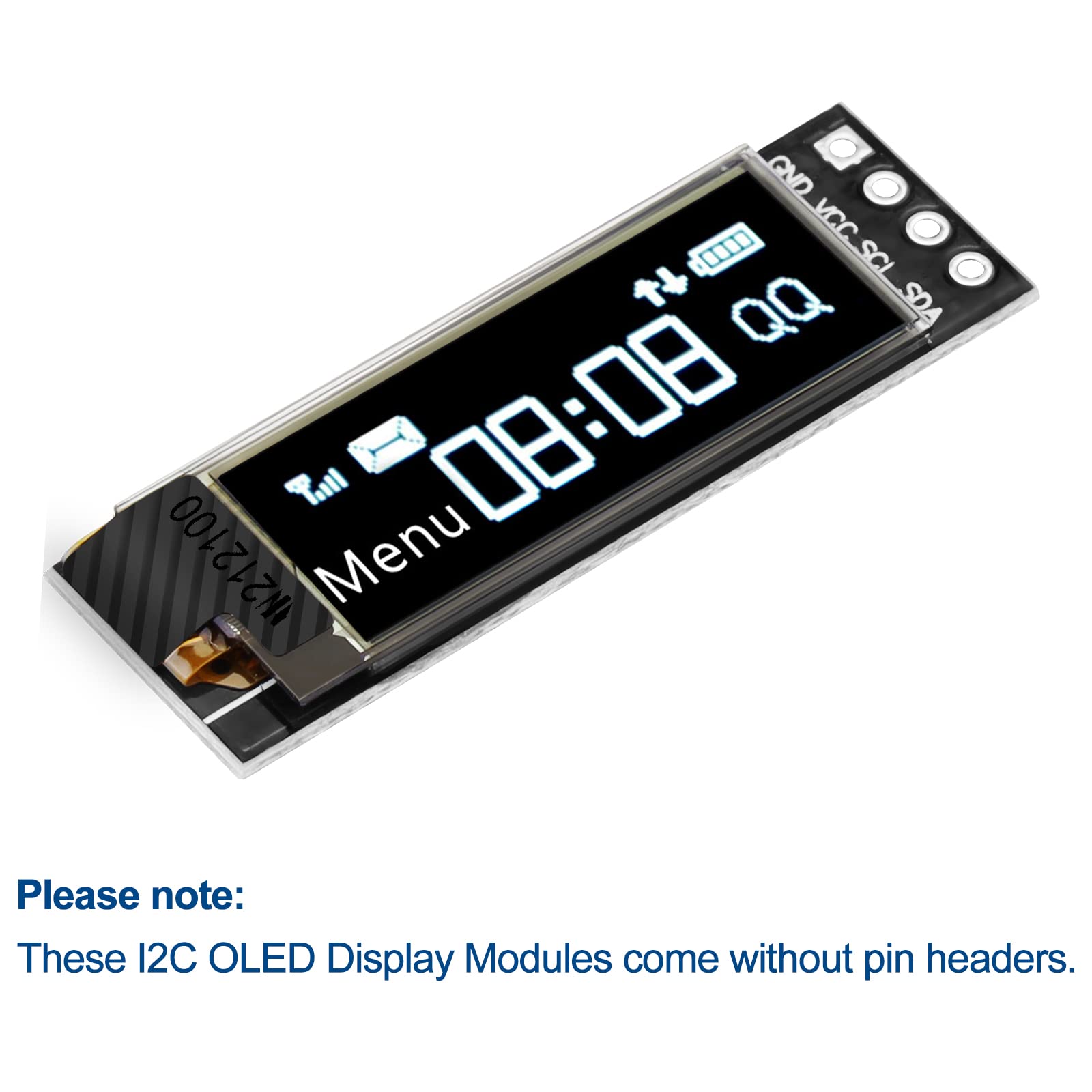 Mua MakerFocus 2pcs I2C OLED Display Module 0.91 Inch I2C SSD1306 OLED Display Module White I2C ...