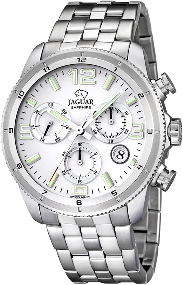 Jaguar Men's Watch Analogue Quartz Steel Silver J687/1: Amazon.co.uk ...