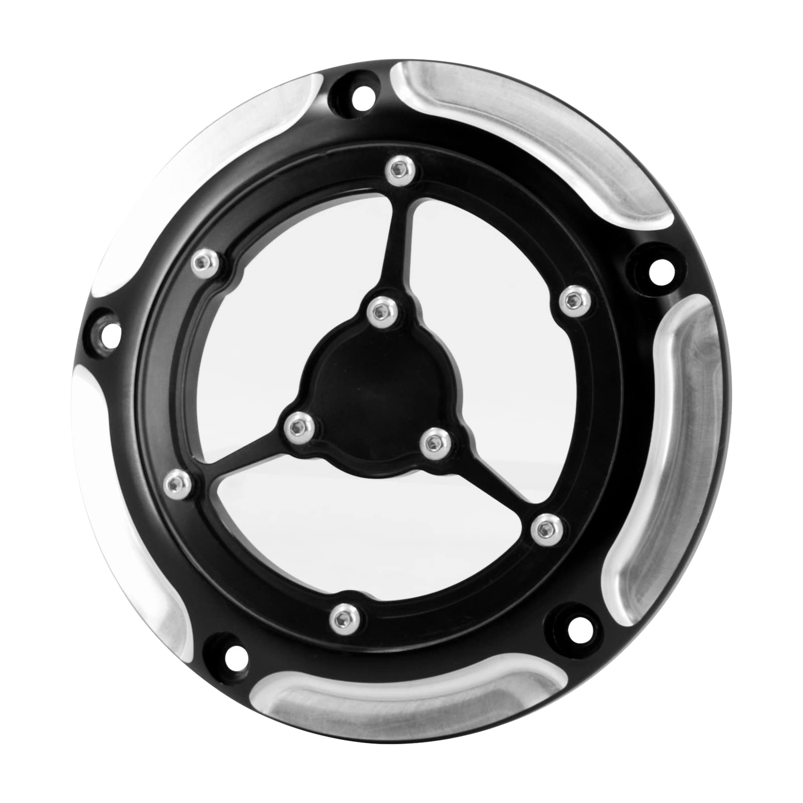 Mua HDBUBALUS Motorcycle Derby Cover Transparent 5 Holes Aluminum ...