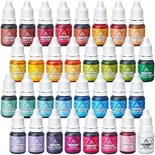 Soap Colorants for Soap Making – Gel Coloring – 32 Soap Dyes Set – Bath ...