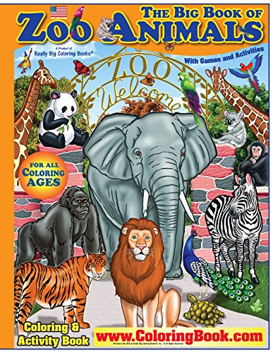 Zoo Animals Really Big Coloring Book (17 X 23): ColoringBook.com ...