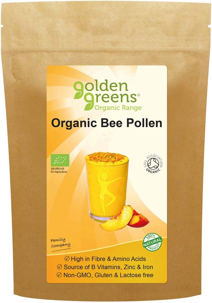 Golden Greens Organic Spanish Bee Pollen, Natural, 250 g – BigaMart
