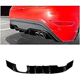 Amazon.com: Black Front Bumper Spoiler Splitter Lip Kit for Ford Fiesta ...
