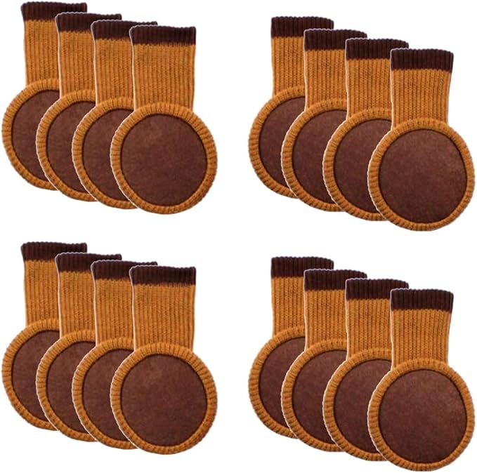 PUTING 16PCS Chair Table Leg Socks for Hard Wood Floor Furniture Leg ...