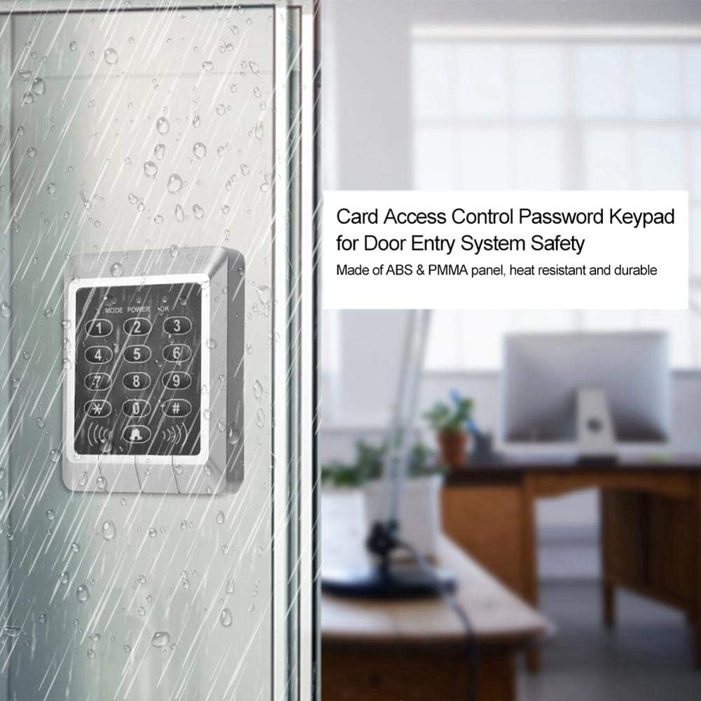 Access Control Keypad Controller + 10pcs 125kHz Keychains for Home Shop ...