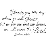 Amazon.com: Choose you this day, whom ye will serve but as for me and ...