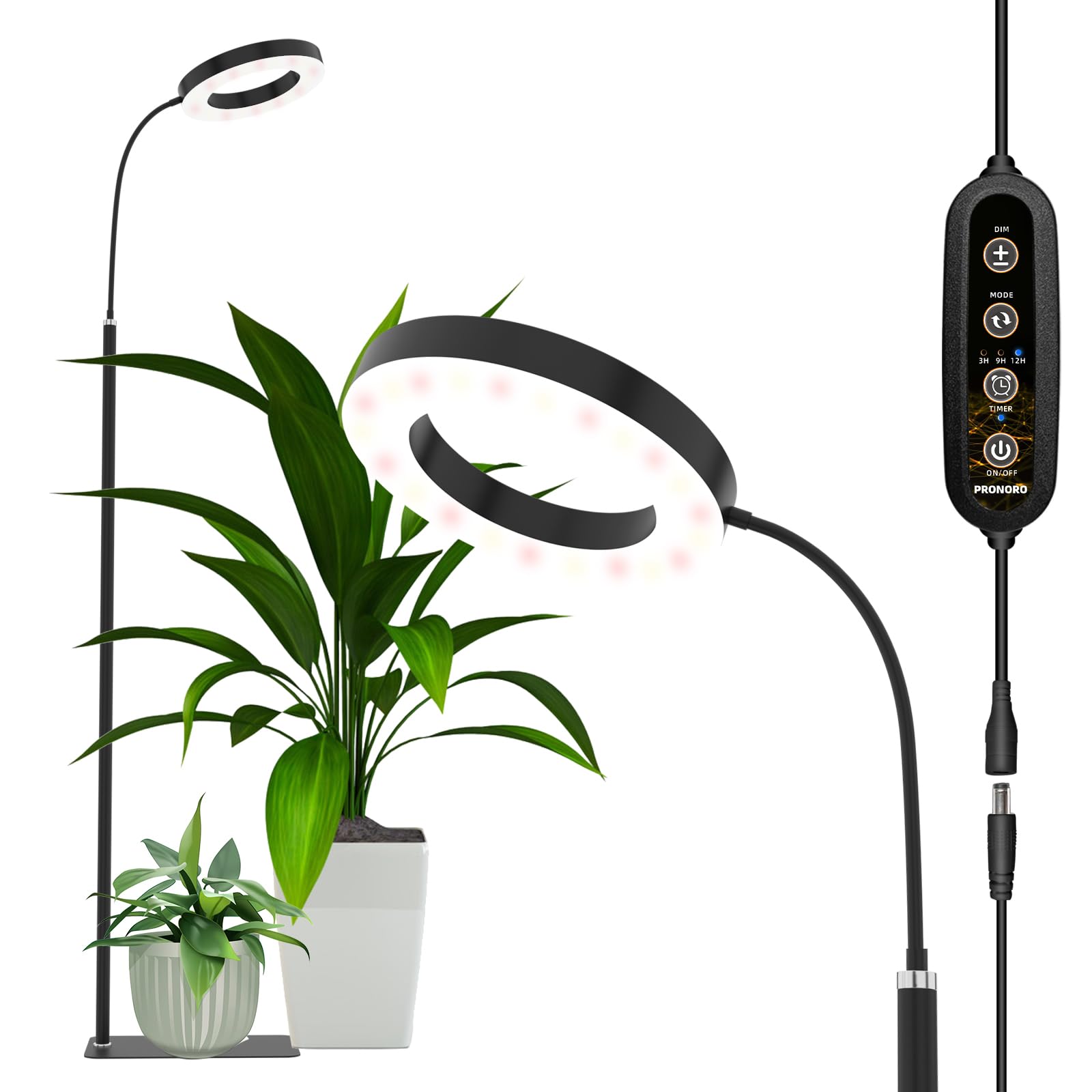 PRONORO Grow Light, LED Floor Grow Lights for Indoor Plants, Full ...