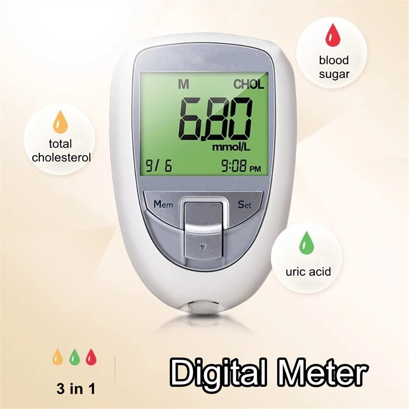 Mua JINSP Accurate Measurement, Three-in-one Blood Glucose, uric Acid ...