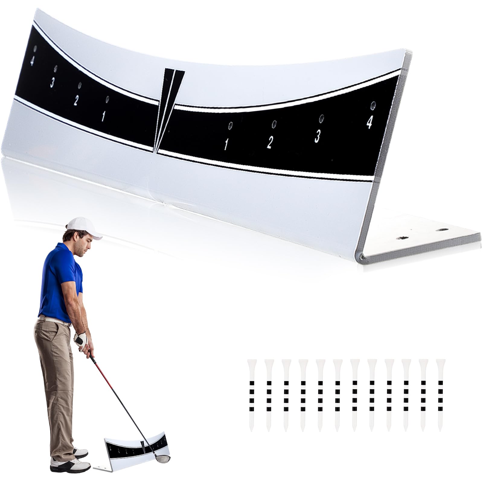 Mua Leyndo Golf 70 Degree Edge Putting Plane Rail Golf Training Aid Set ...