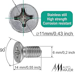 Screw Rotor Brake Disc Retaining - Set is Best for Honda, Acura ...